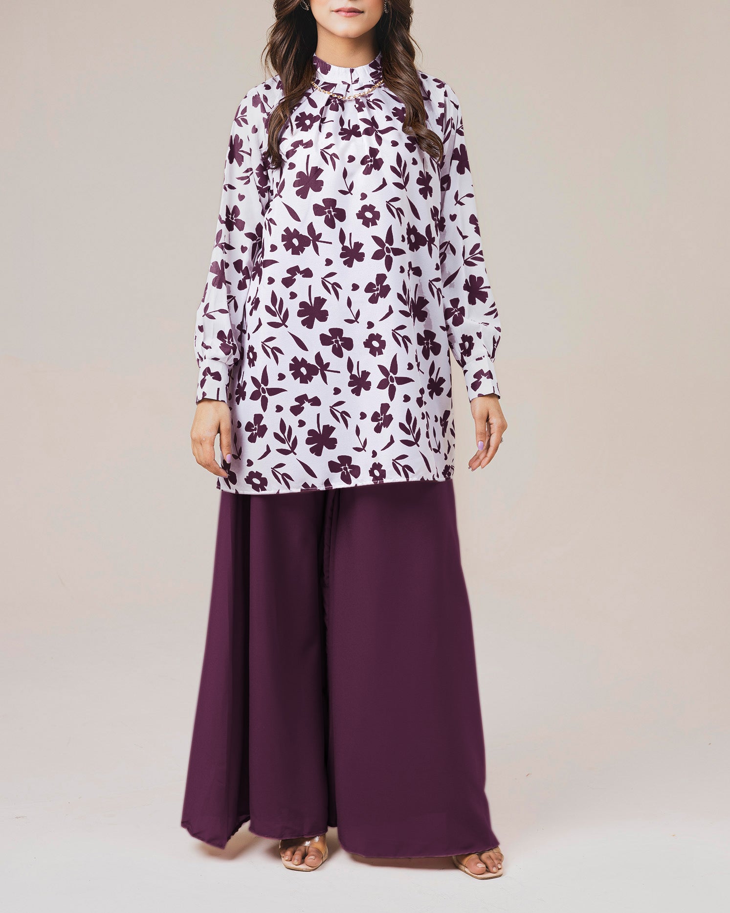 Luxe - Printed Shirt with Palazzo – K.designer